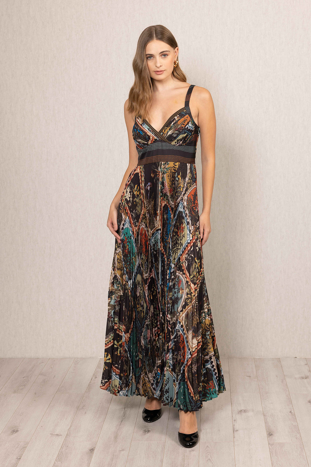 RANNA GIL Everly Pleated Maxi Dress – SPRING FROST Boutique